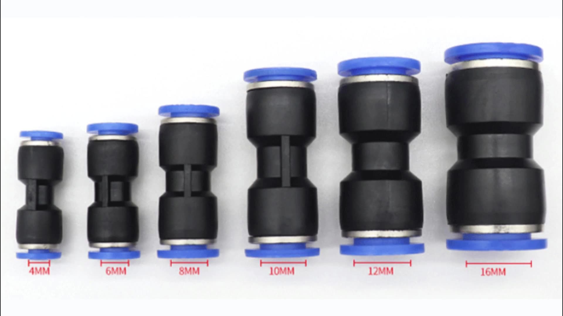 Quick Pneumatic Connectors Plastic Air Hose Fittings Qfit Plastic Straight Spliter Elbows Tee ...