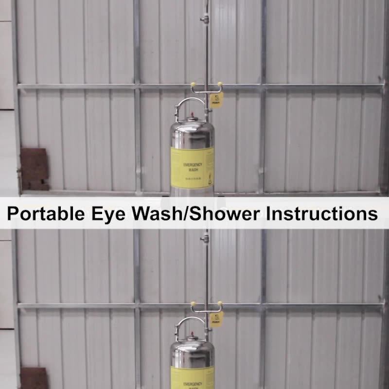 Industrial Safety Showers Ss304 45l Combination Emergency Factory Sale ...