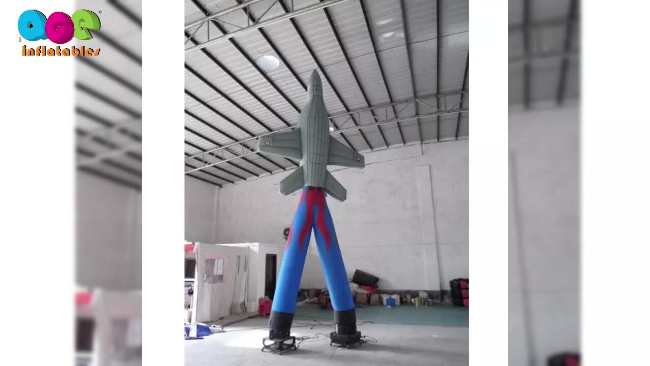 F18 Airplane Two Legs Inflatable Tube Man Aircraft Tube Man For ...