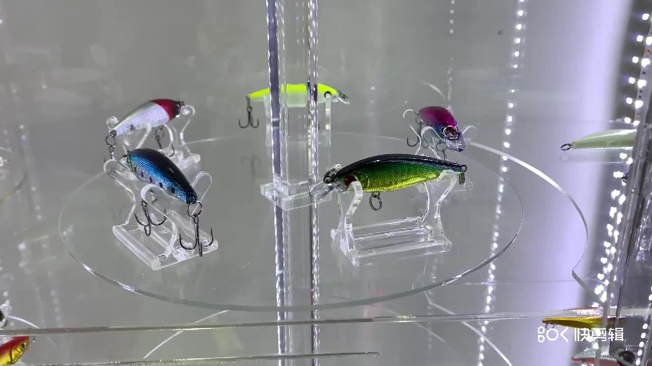 Wholesale In Stock 4.6cm*3.0cm*3.7cm Clear Fishing Lure Display Stand ...