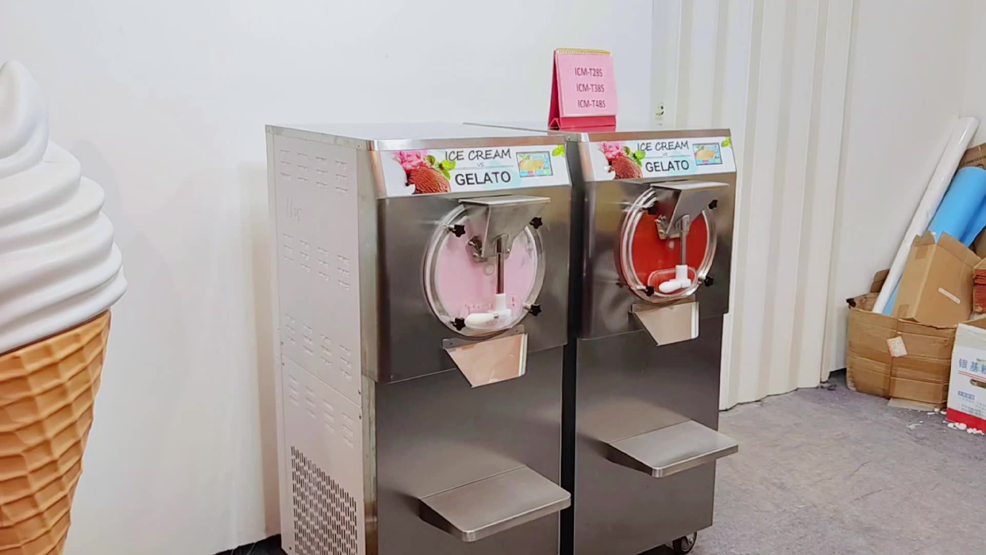 Ice Cream Machine Professional Small Hard Ice Cream Maker Italian ...