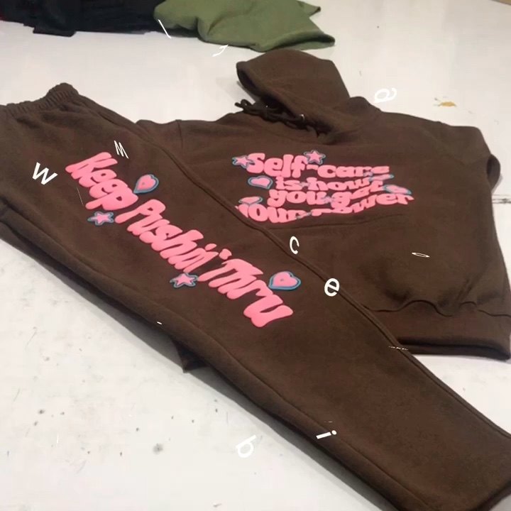 Custom Fleece Tracksuit Stack Pant For Men's Training Wear Tracksuit ...