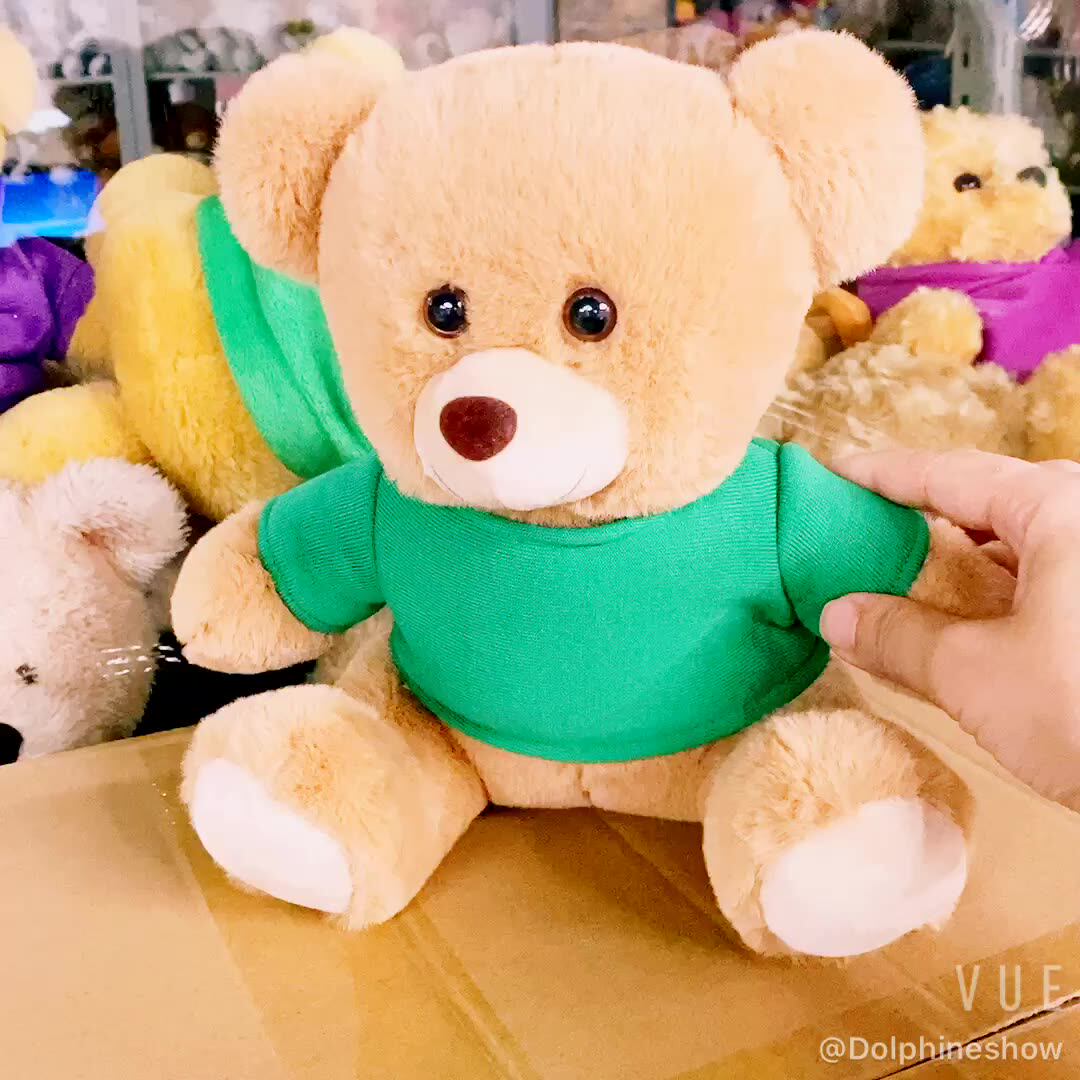Promotional Custom Sublimation Plush Teddy Bear T Shirt With Logo ...
