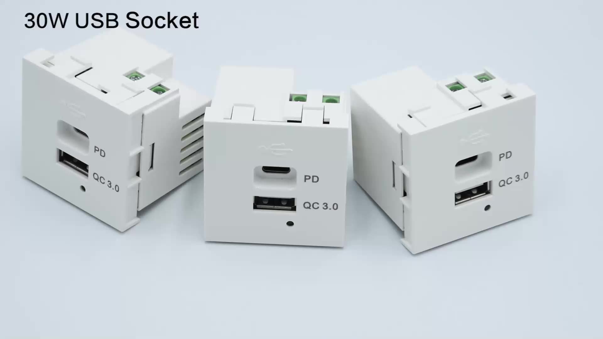 Nepci 45x45mm Dual Ports Usb Fast Charger Module Xjy-usb-17p-3-45ac ...