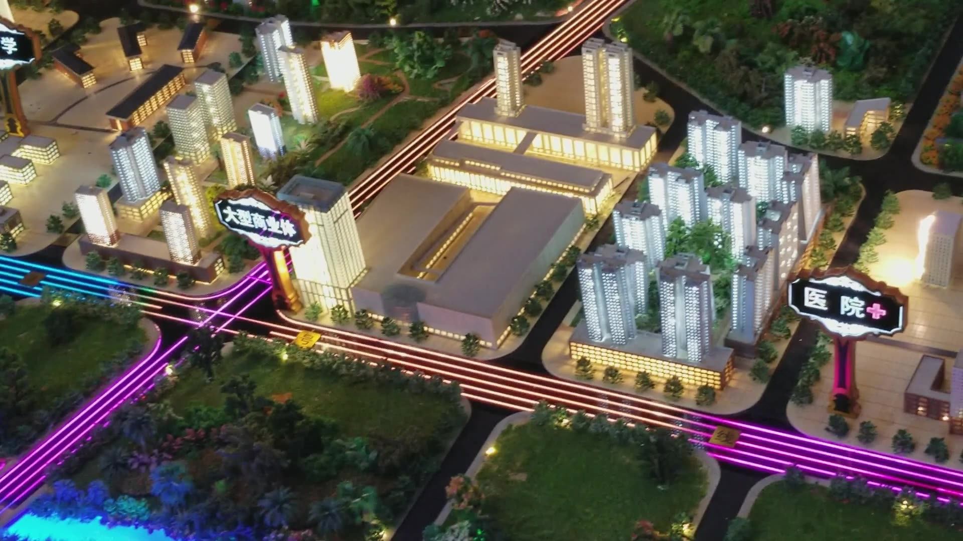 Perfect Led Lighting Effect Architectural Building Custom Scale Urban ...