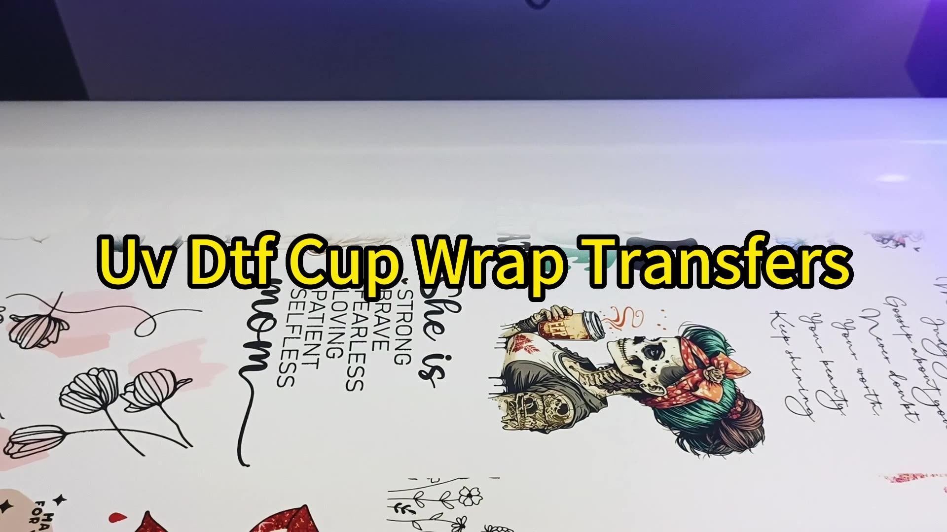 Wholesale Uv Dtf Libbey Cup Wraps Custom Transfers Mothers Day Stickers ...