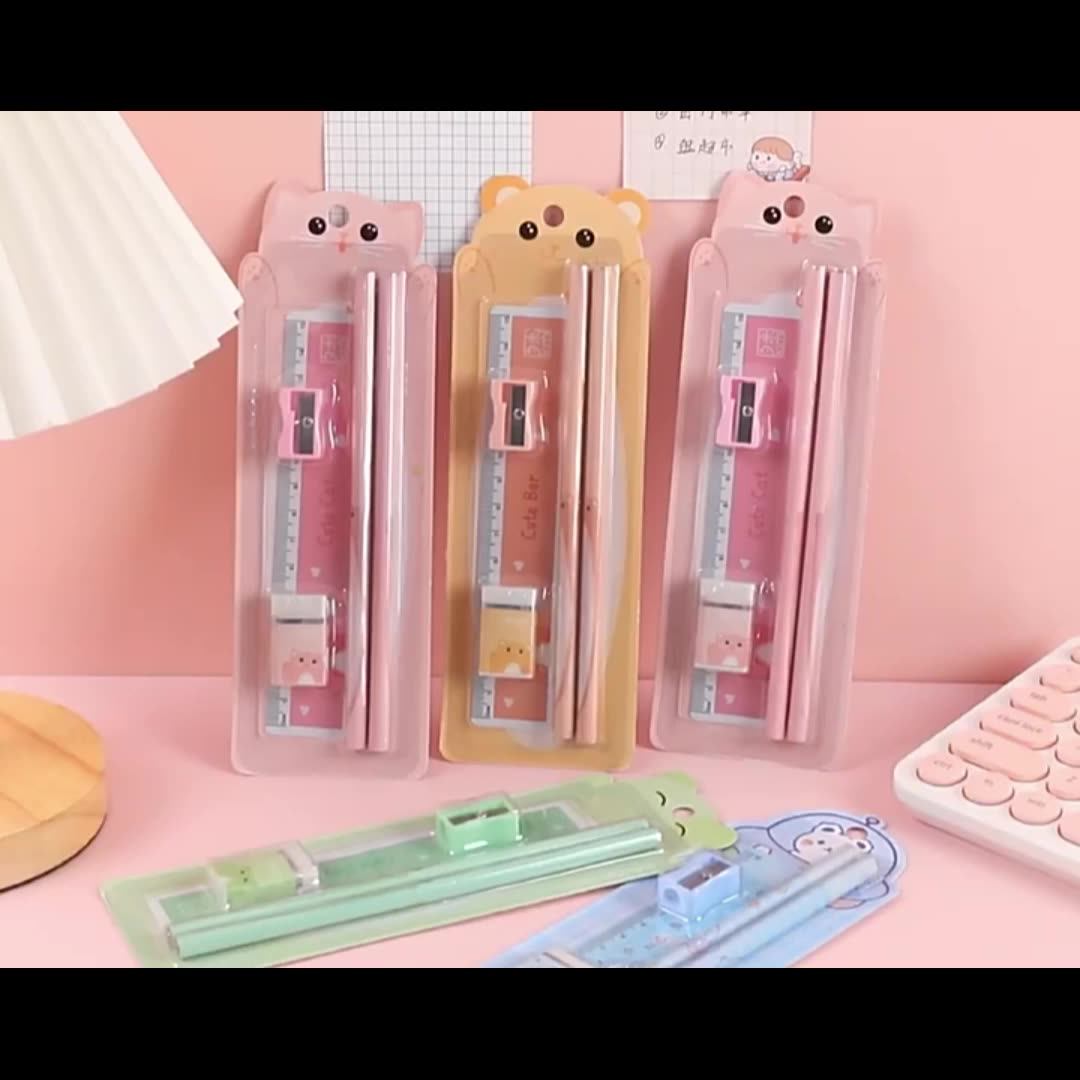 Five Piece Stationery Set Children Birthday Gift Cute Kawaii Set ...