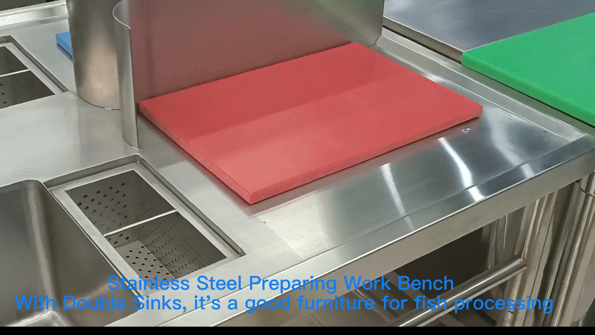 Good Quality 1.8m Stainless Steel Work Bench With Chopping Board - Buy ...