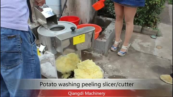 Small Industrial Automatic Potato Chips Cutting Maker Potato Chips ...