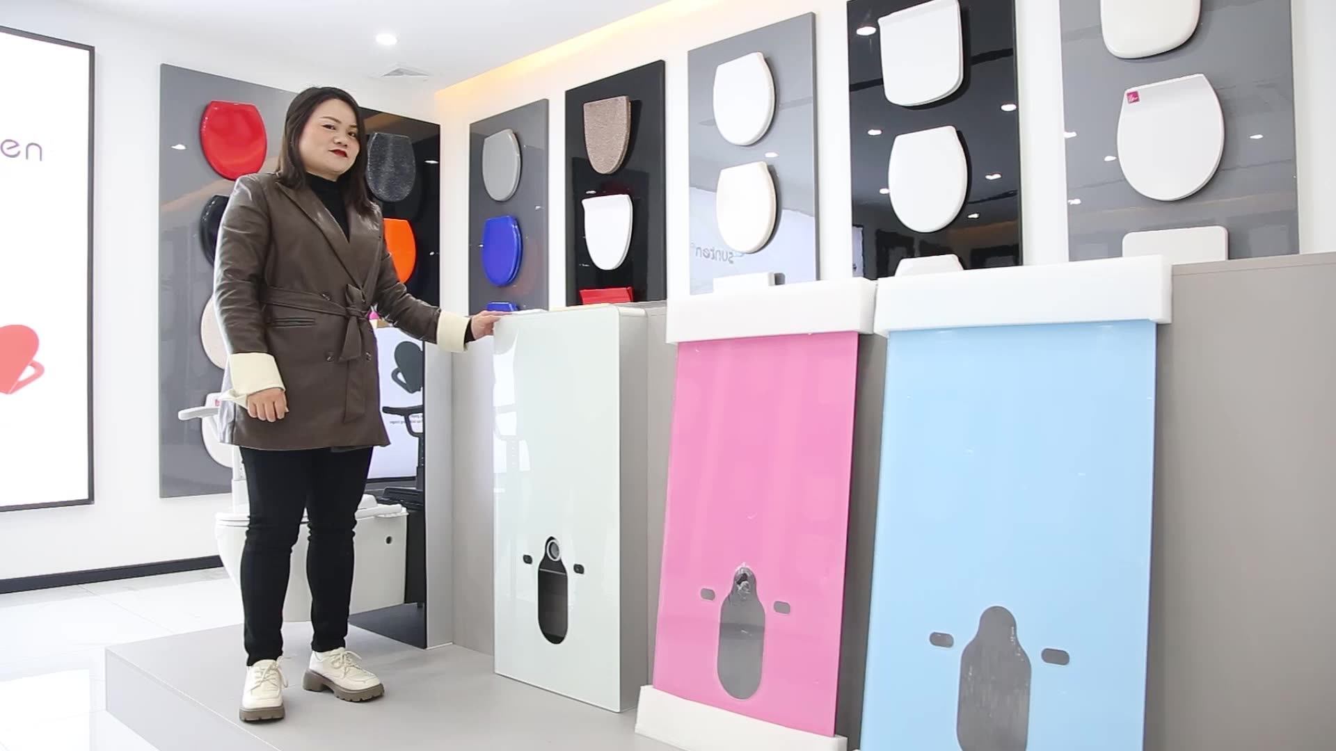 Sunten Glass Concealed Cistern For Back To Wall Toilet - Buy Dual Flush ...