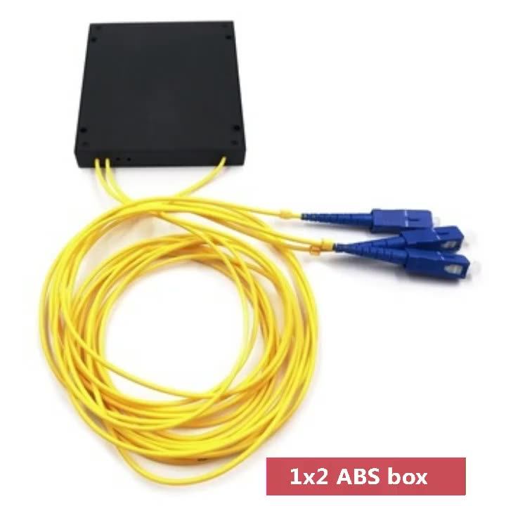 Passive Splitter Box Fiber Optics Sc Upc Plc 1:2 Fiber Splitter Abs ...