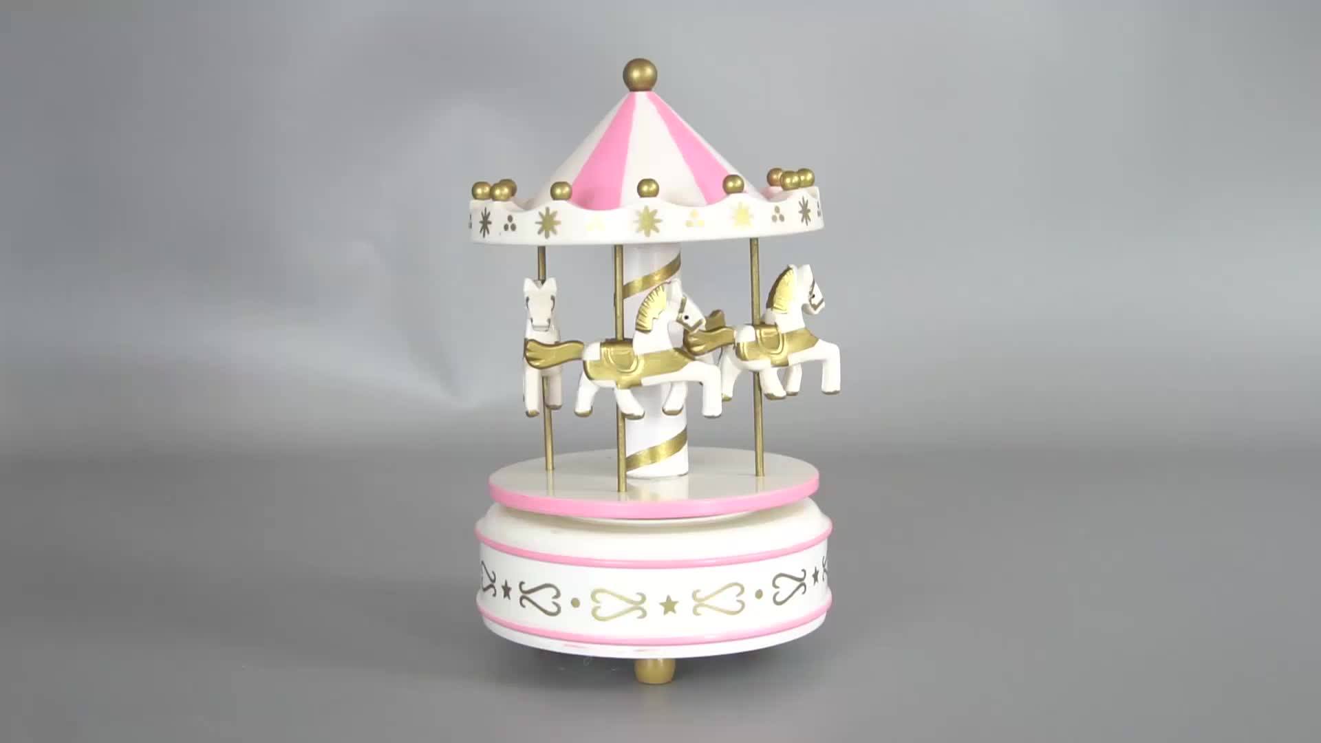 Xmas Carrossel Decorative Eco Plastic Xmas Caja De Musical Mechanism ...