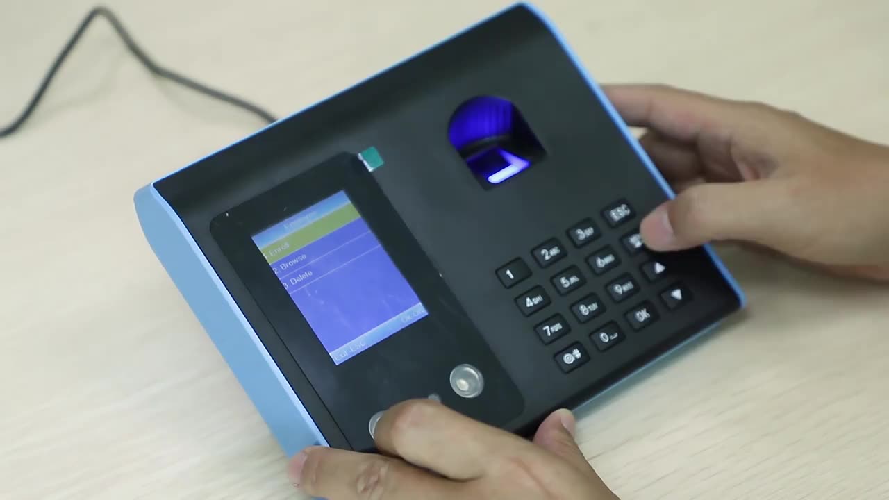 Fa01 Staff Biometric Face Recognition Fingerprint Scanner Clock In And ...