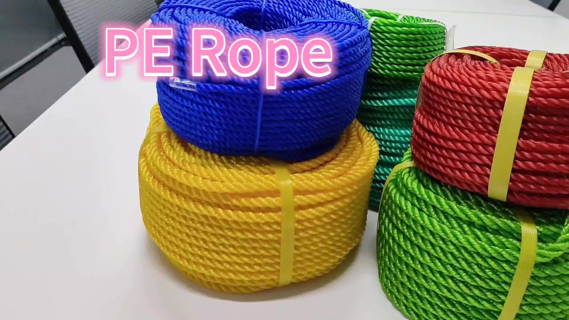 Color Polyethylene Plastic Twist Sea Rope Pe For Fishing 3mm 6mm 8mm ...
