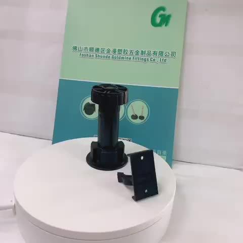 China Wholesale Plastic Round Tube Plinth Feet Adjustable Table Leg ...