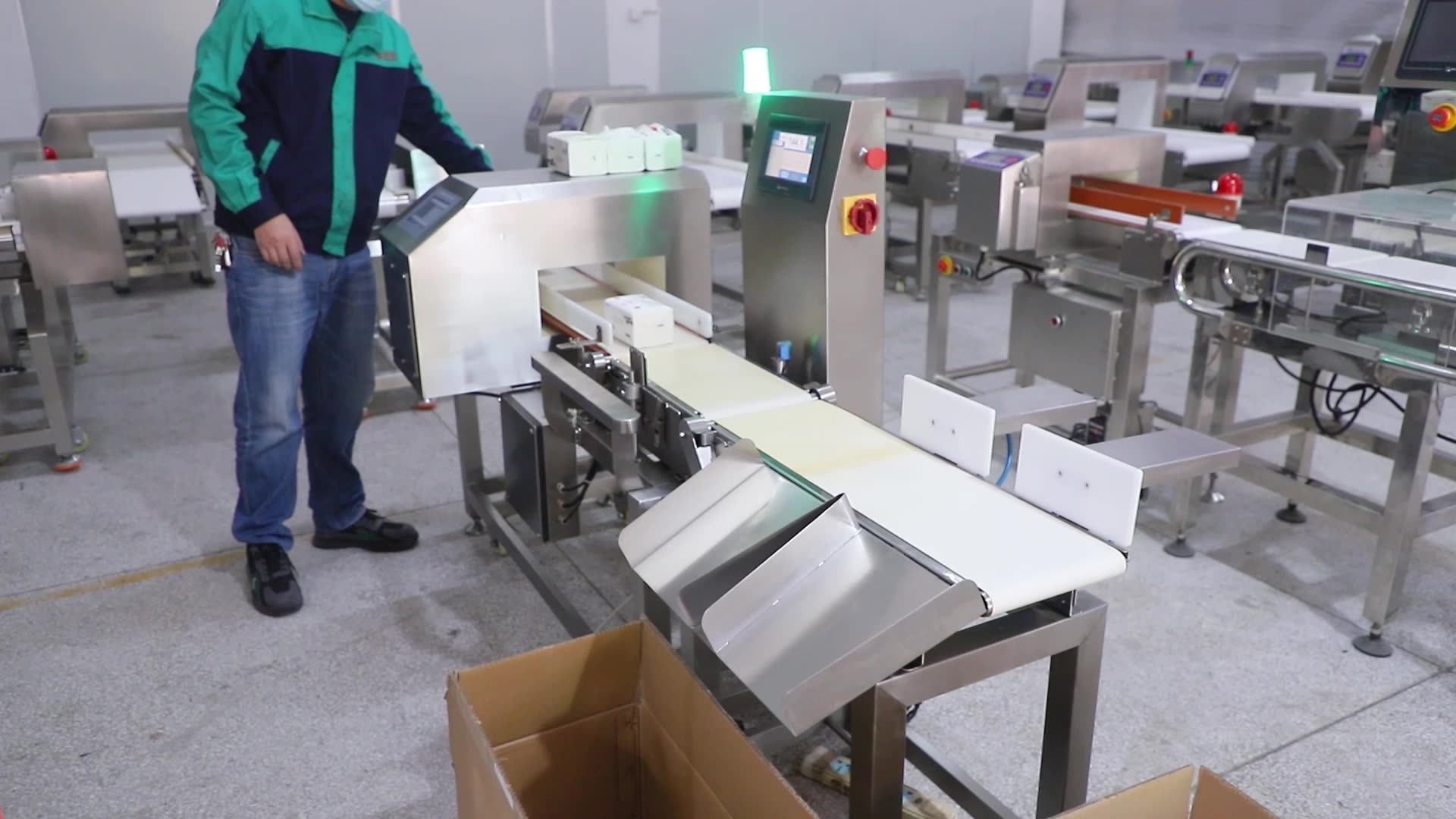 Check Weigher And Metal Detector Combination Bread Metal Detector ...