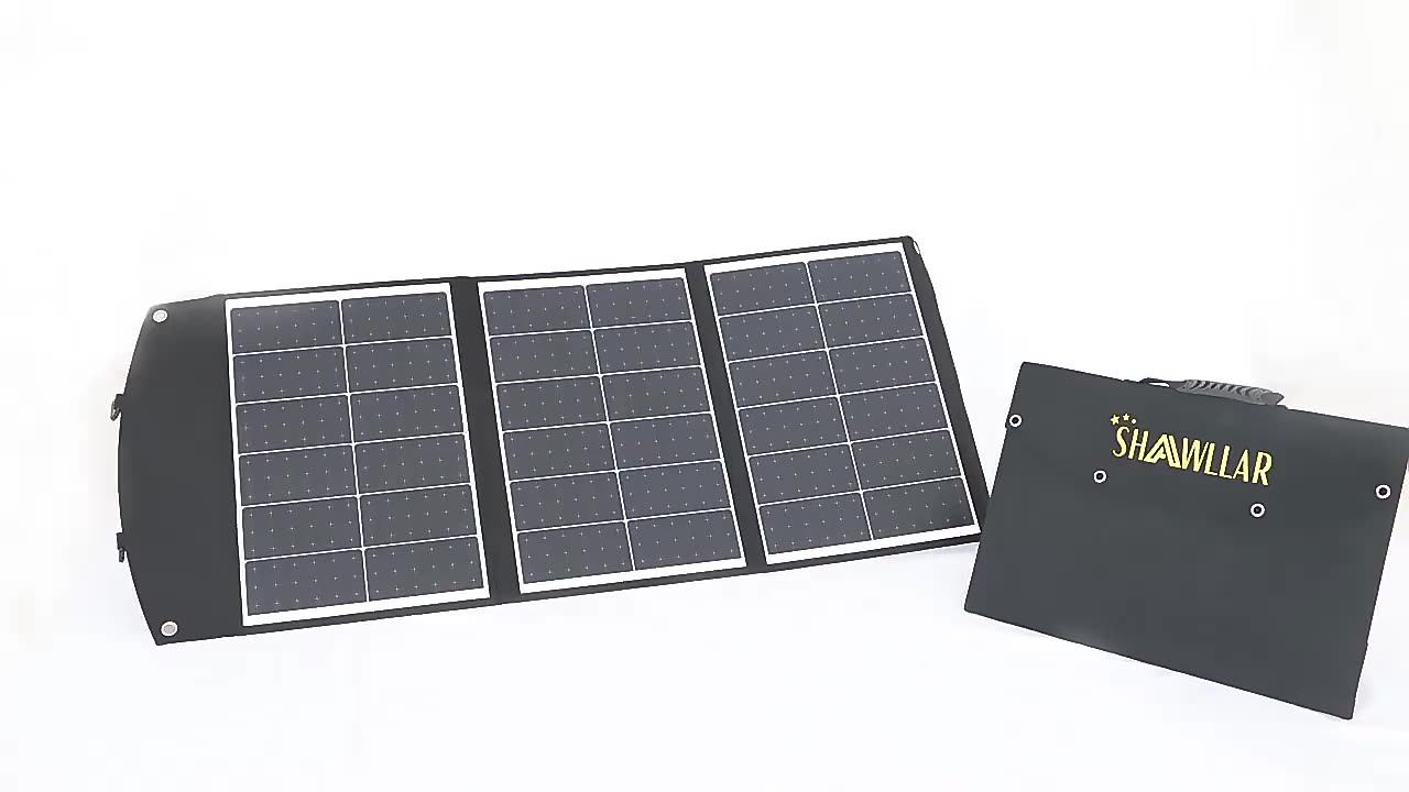 High Efficiency 100w Mono Perc Cells Foldable Solar Blanket Portable ...