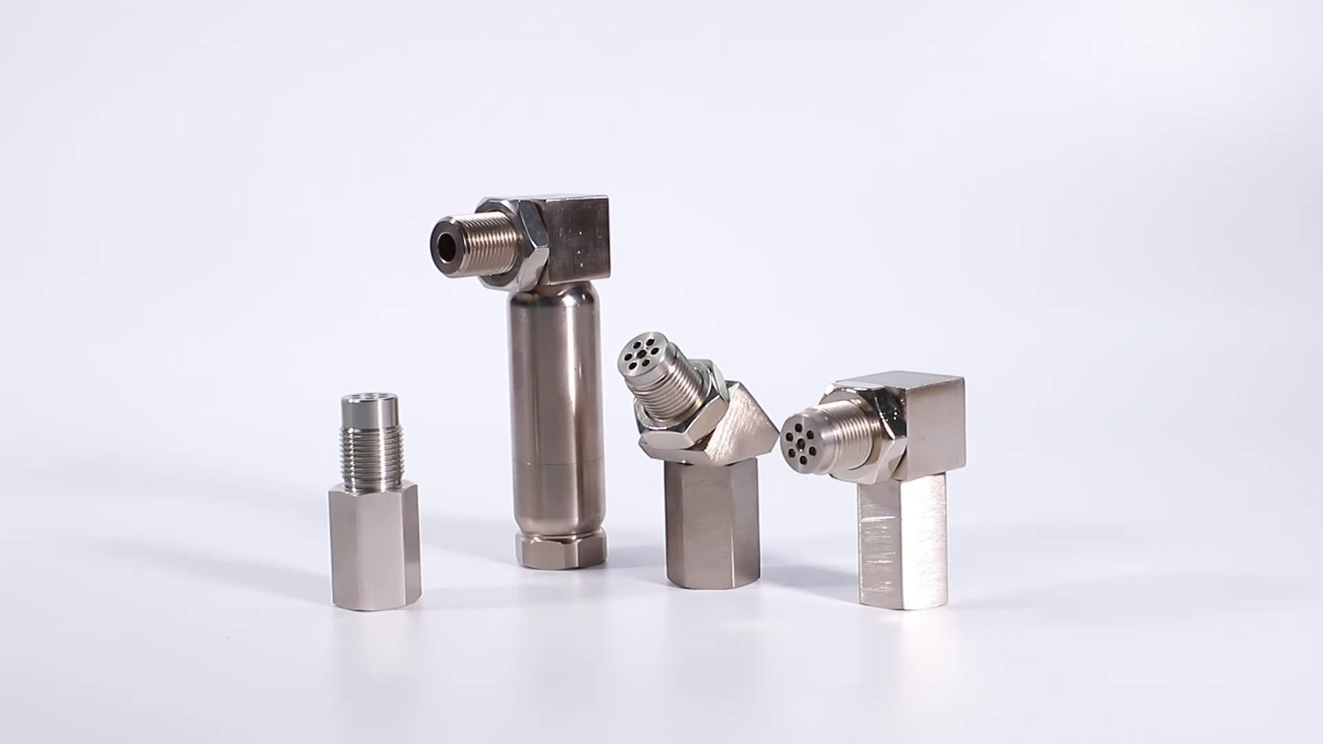 Angle Mini Catalyst Plug Adapter Exhaust Pipe Fittings Cnc Machining ...