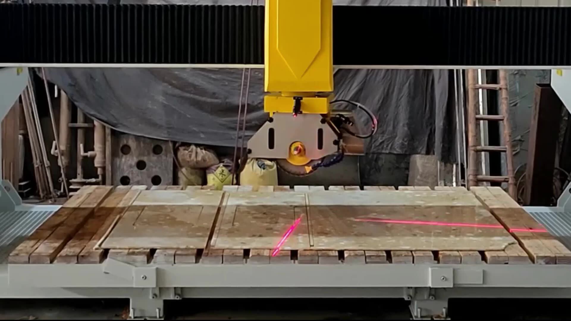 Hongyi 5 Axis Bridge Saw Stone Cutting Machine 5 Axis Cnc Bridge Saw ...