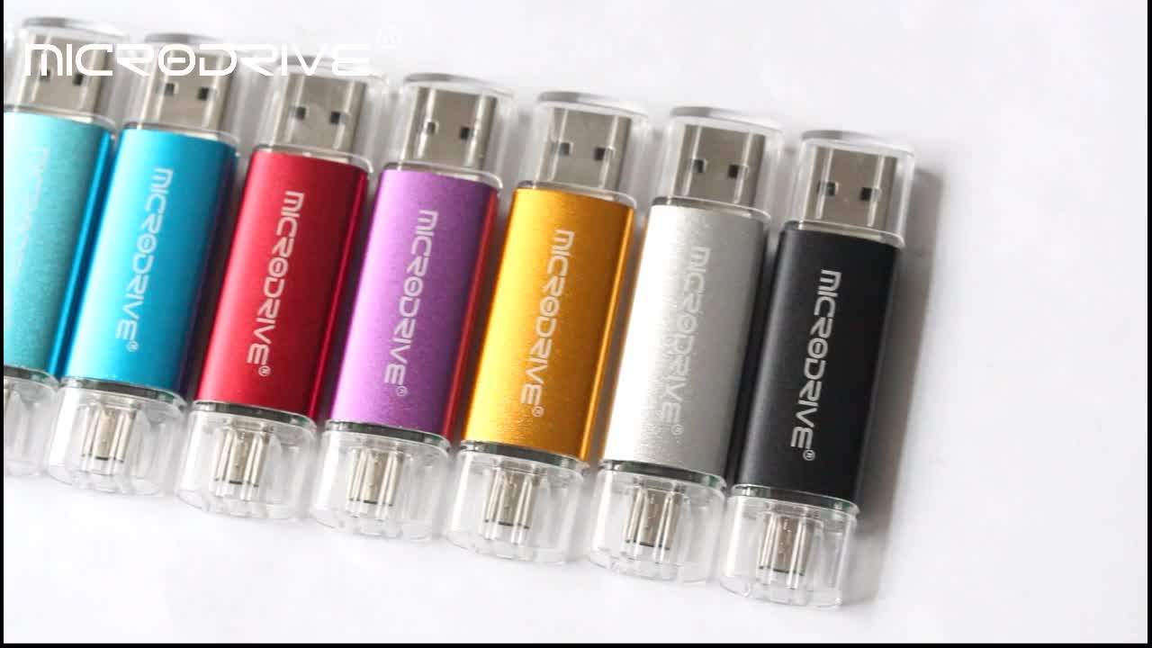 Custom Logo Otg Usb Flash Drive 4g 8g 16g 32g 64g Flash Disk 2 In 1 For ...