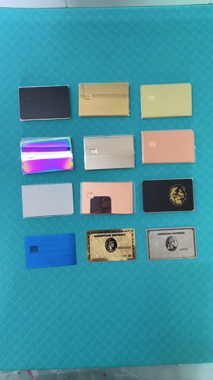 Custom Blank Bank Emv Metal Credit Card Chip Slot Etched Blank Metal ...