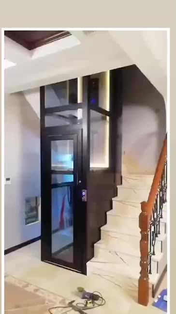 Hydraulic Lift Screw Drive Elevator 2 Person 4 Floor House Elevator ...