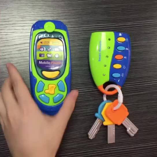 Custom Plastic Lock And Key Smart Phone Toy Musical Baby Mobile For ...