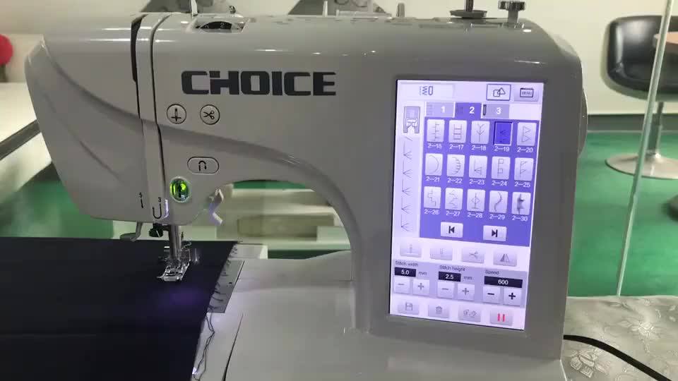 Household Computerized Automatic Touch Screen Button Hole Zigzag Multi ...