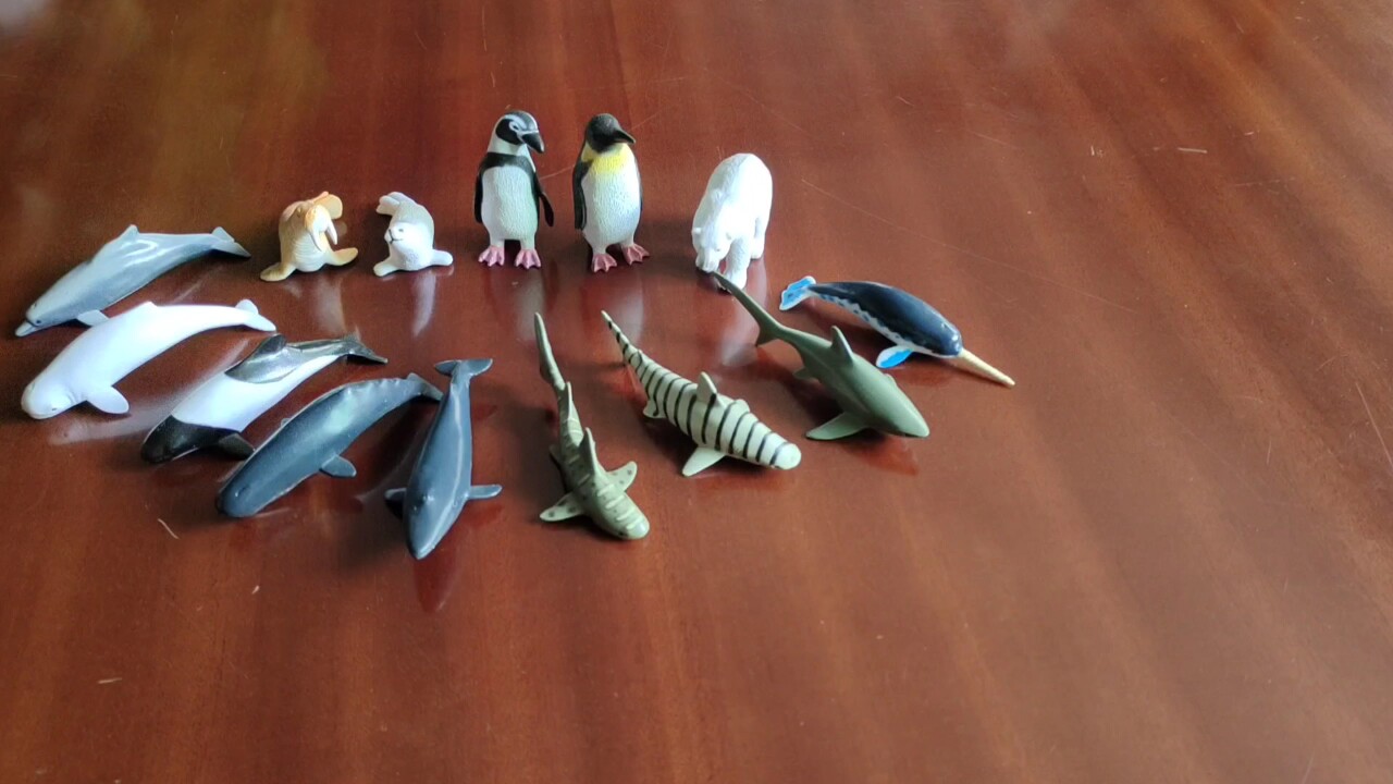 Customized Mini Children Educational Toys Realistic Pvc Animal Blue ...