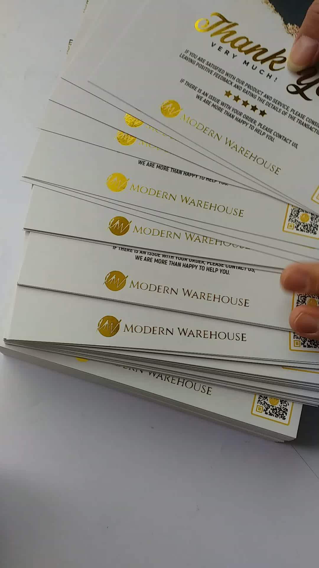 High Quality Full Color Flyer Insert Card Printing For Amazon Products ...