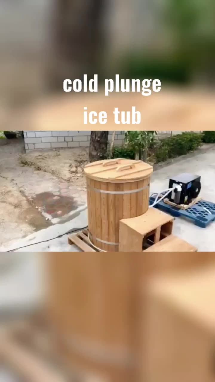 New Design Wooden Outdoor Cold Plunge Tub And System Hot Tub Canadian ...