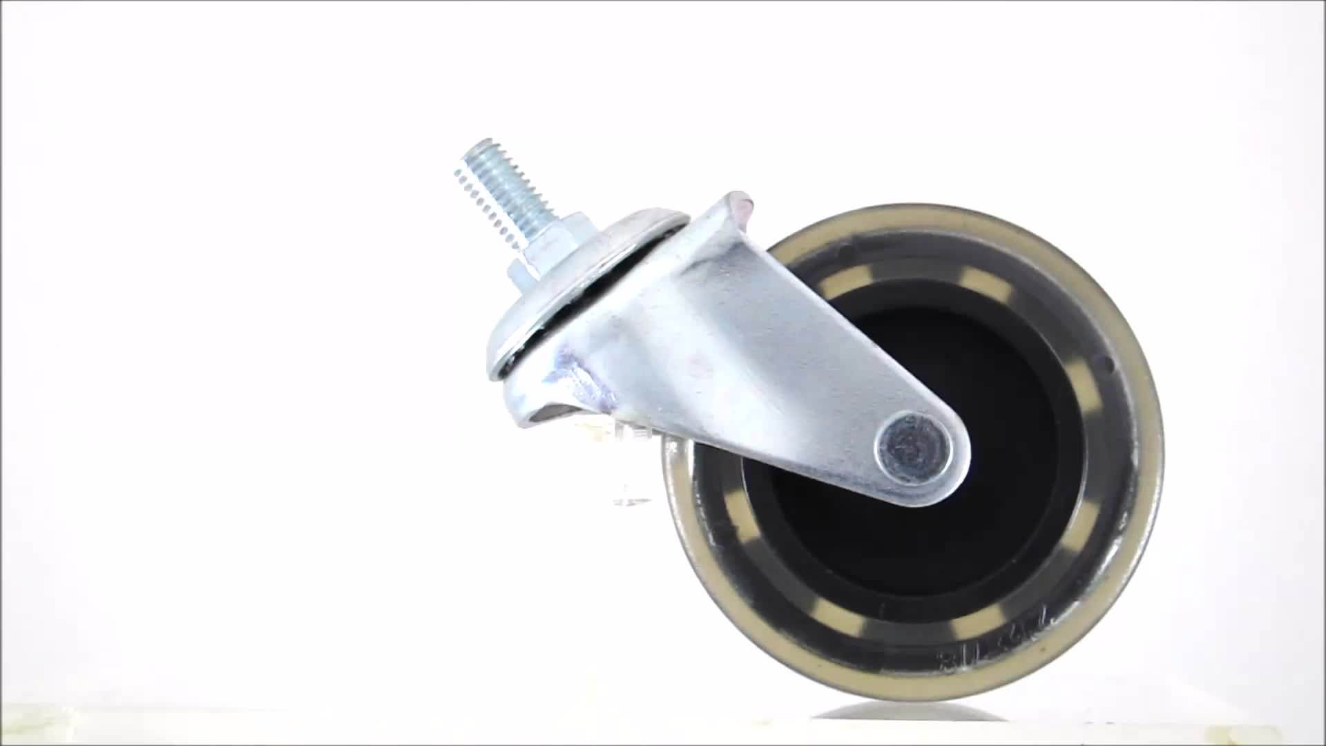Cce Caster 2.5 Inch Pvc M8 Thread Screw Flat Caster Wheels - Buy Caster ...