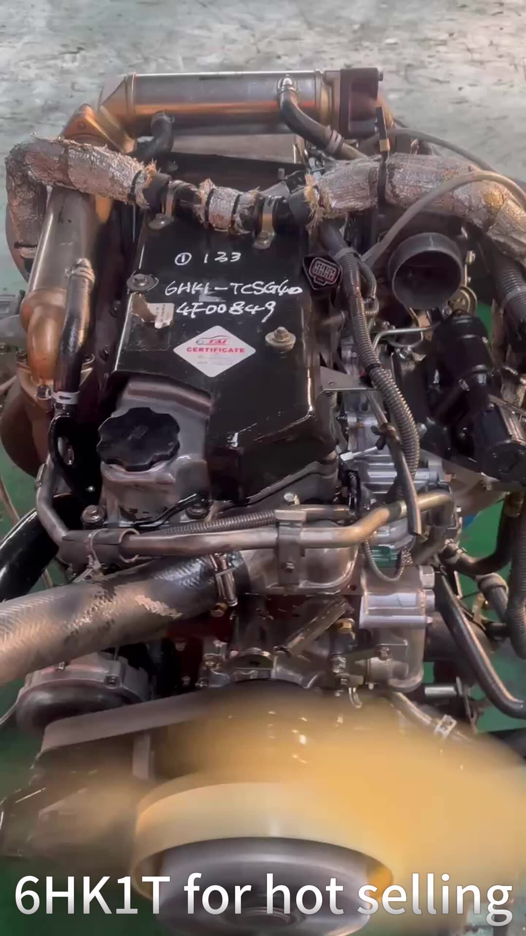 Genuine 6hk1 Diesel Engine With Electronic Pump Used 6hk1t Complete ...