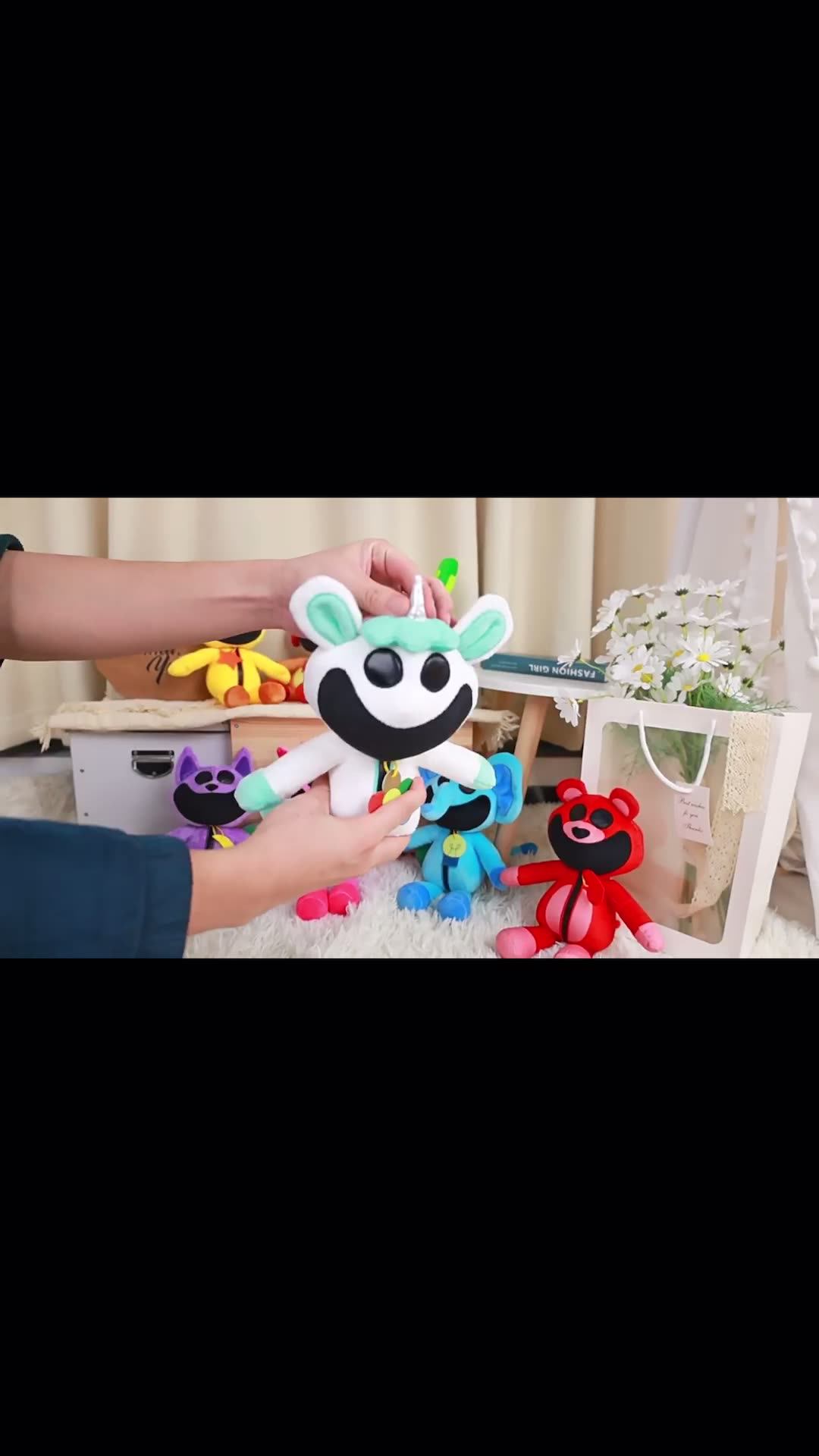 Smiling Critters Smiling Critters Smiling Critters Purple Cat Figures ...