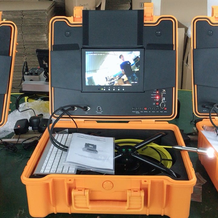 Camera Head 30m Cable Pipe Inspection Camera Display And Wireless ...