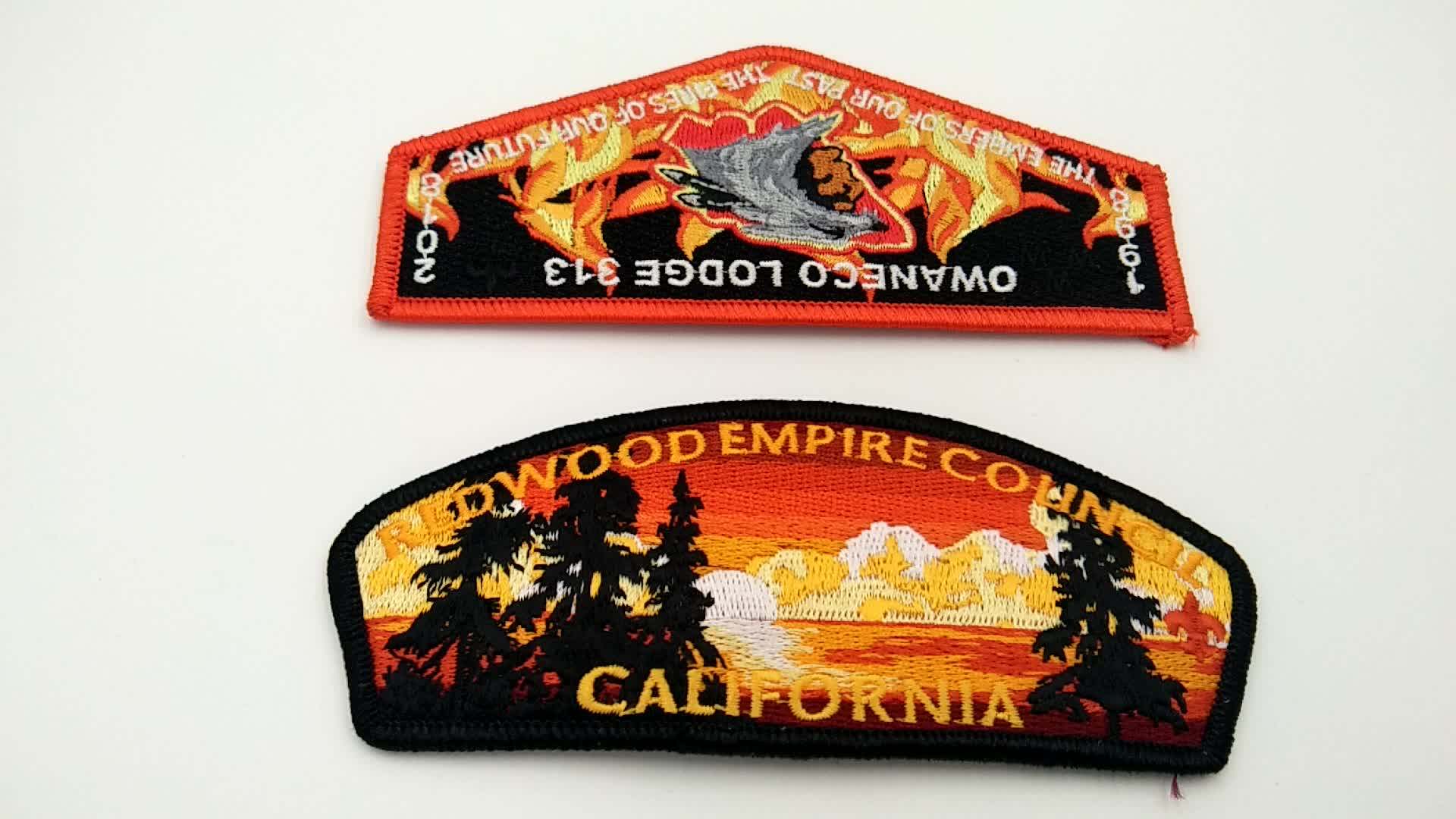 Custom Fabric Patch Hand Heart Shaped Embroidery Parts 3d Embroidered ...