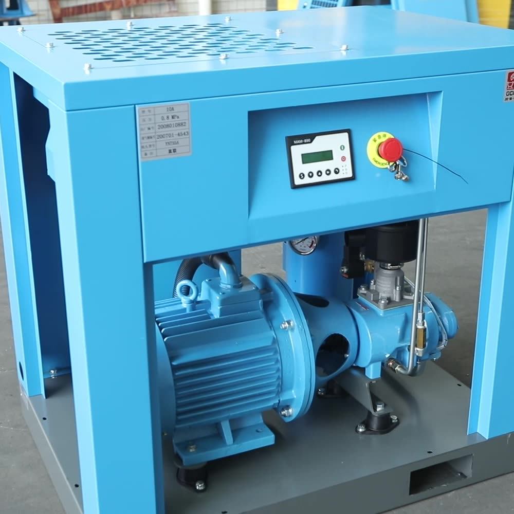 7.5kw 10hp Screw Air Compressor Portable Screw Type Air Compressors ...