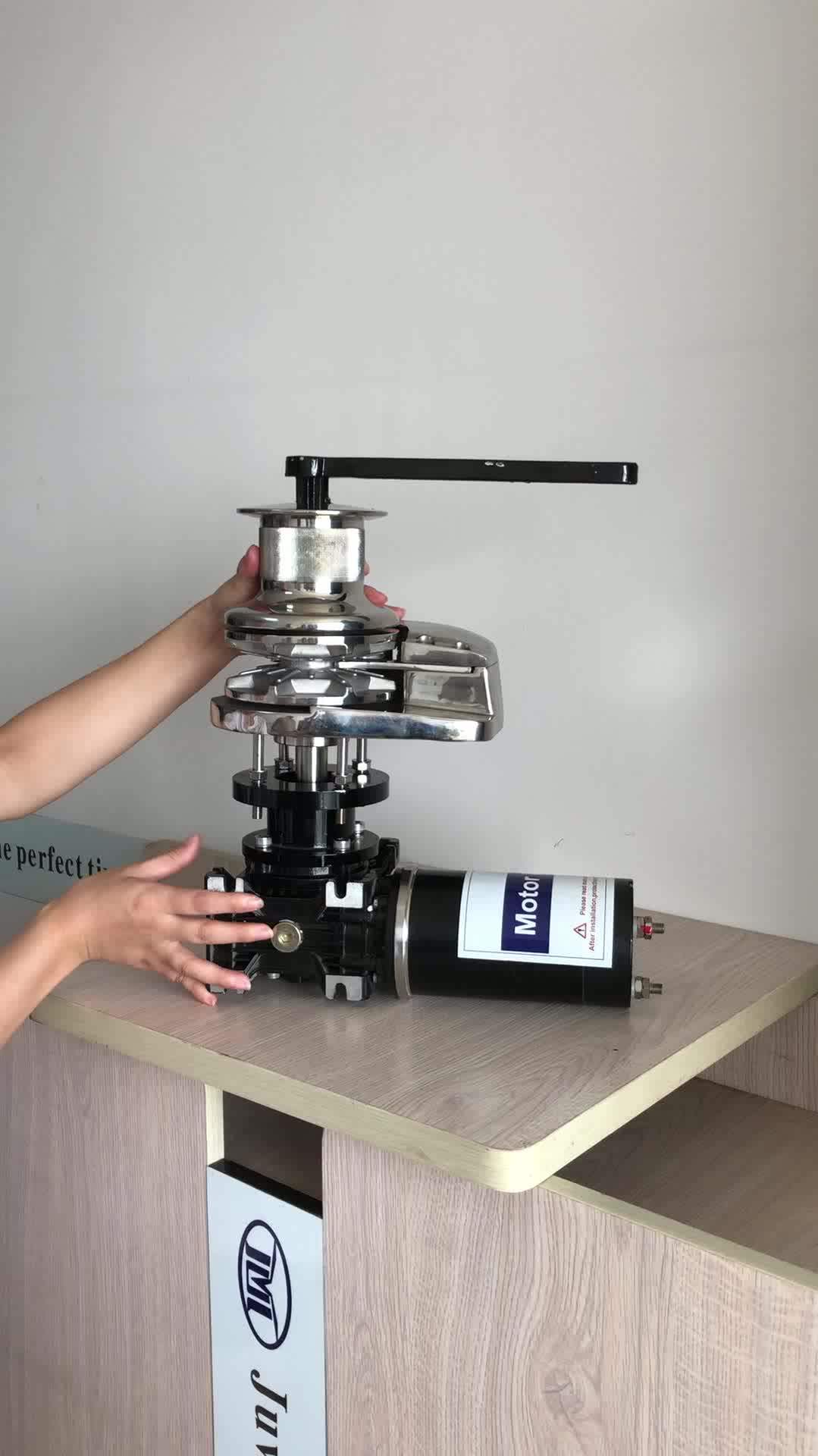 12mm Rope 6mm Chain 12v Electric Capstan Winch 600w Marine Winch Jvvc ...