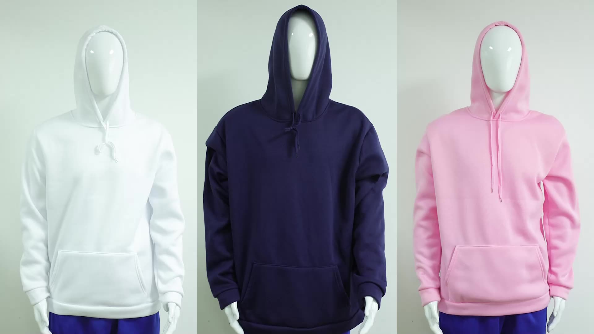 Bulk Polyester Unisex Plain Hoodies Sweatshirts Custom Logo Oversized Blank Men's Hoodies - Buy ...