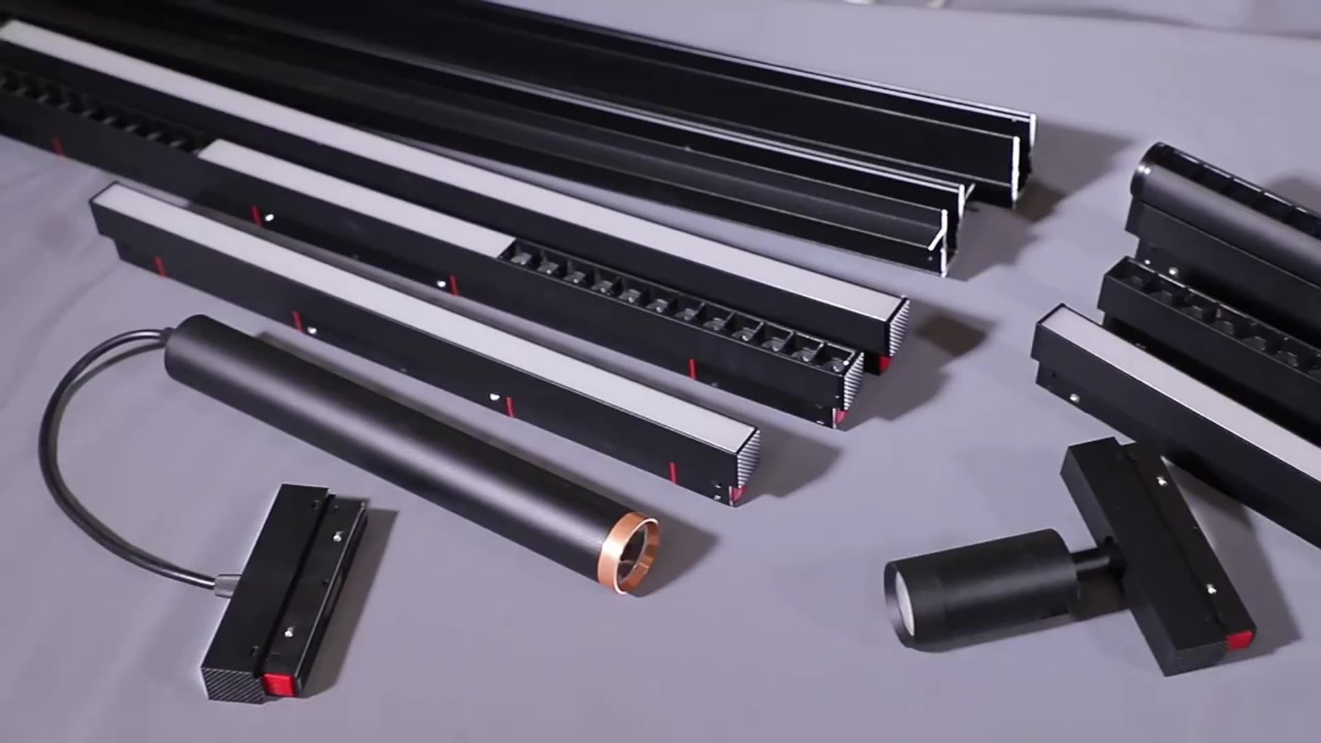 Commercial White Black Magnetic Track Rail System Aluminum Smart ...