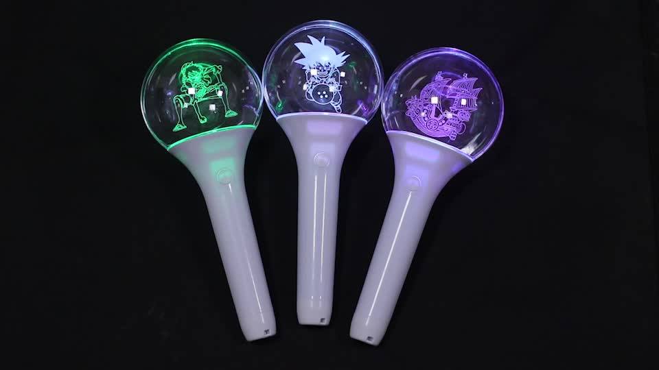 Kpop Concert Cheering Light Stick For Fan's Club Customized Logo Ball ...