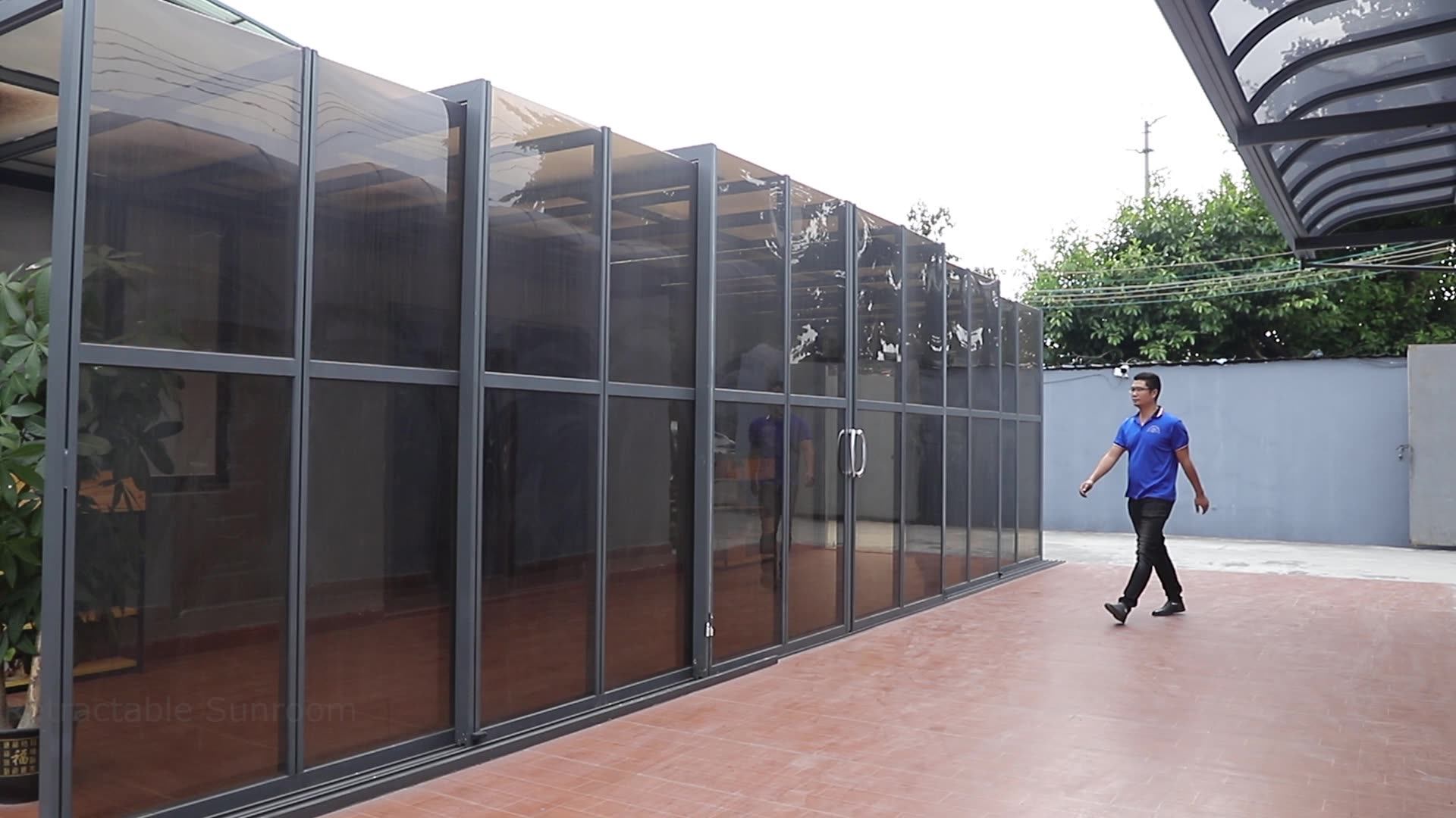 Telescopic Retractable Sunroom Mobile Sun Room Patio Enclosures - Buy ...