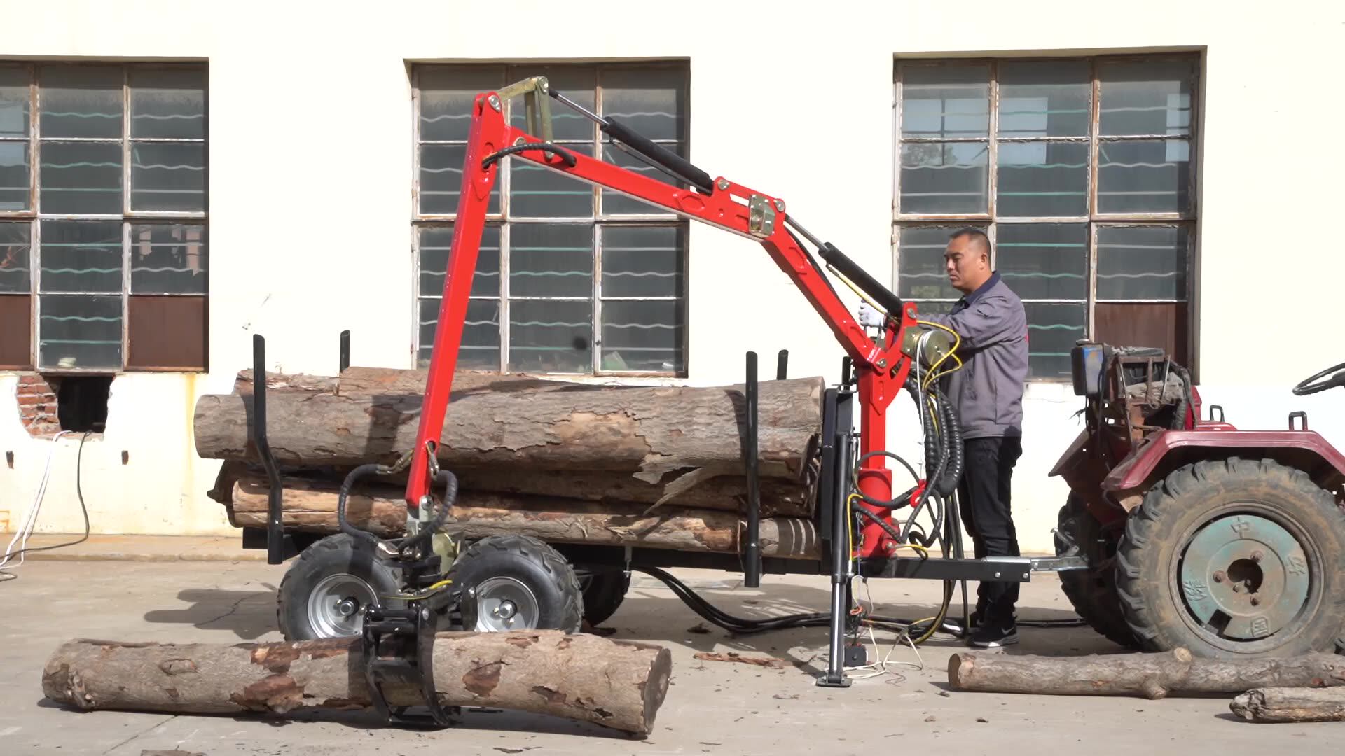 Hydraulic Excavator 360 Degree Rotating Grapple Wood Grabber Gripper ...