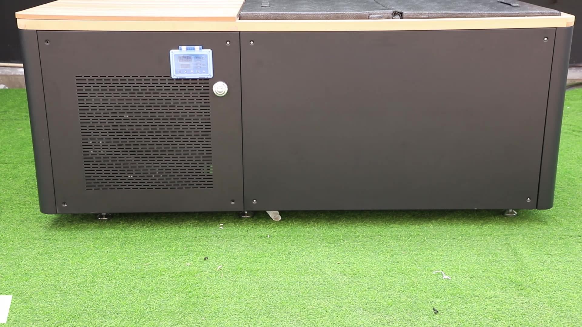 Wooden Square Stainless Steel Liner Portable Luxury Latest Ice Bath Tub ...