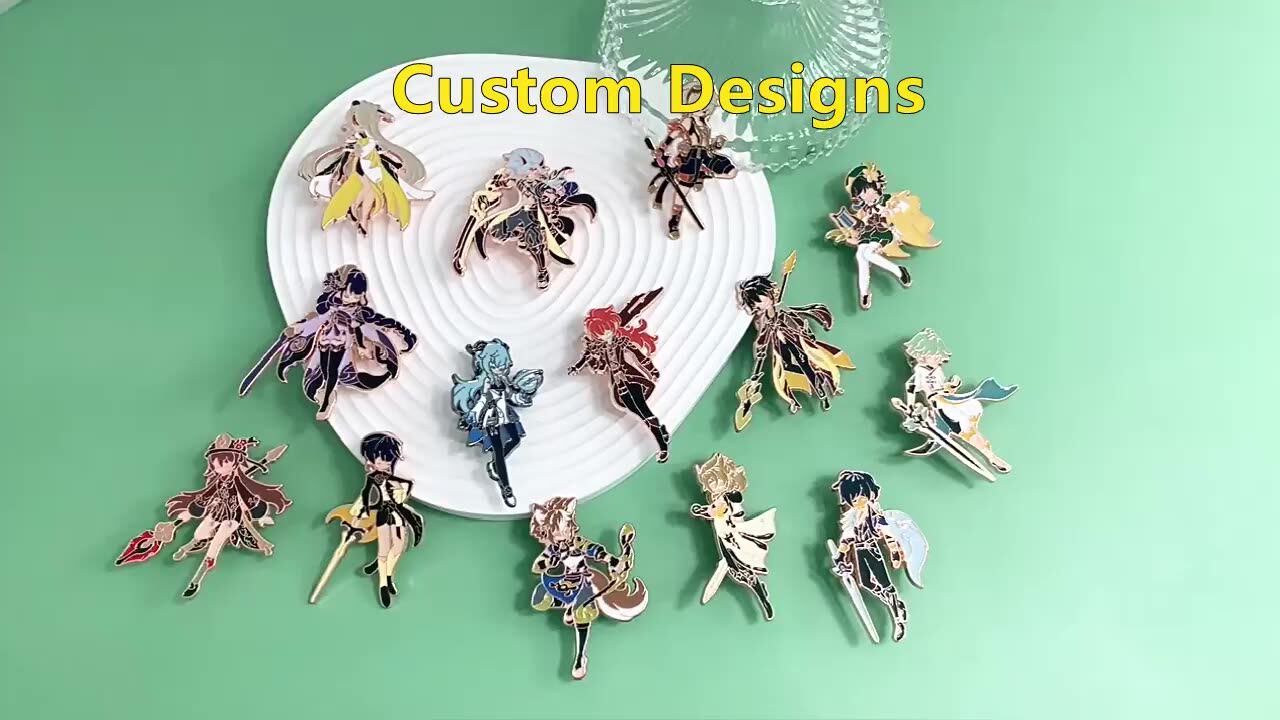 Wholesale Anime Genshin Impact Game Characters Metal Badge Anime Pins ...