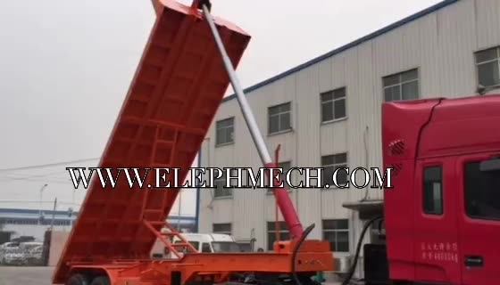 20ft Dump Container Trailer Container Tipper Semi Trailer 40ft Skeleton ...