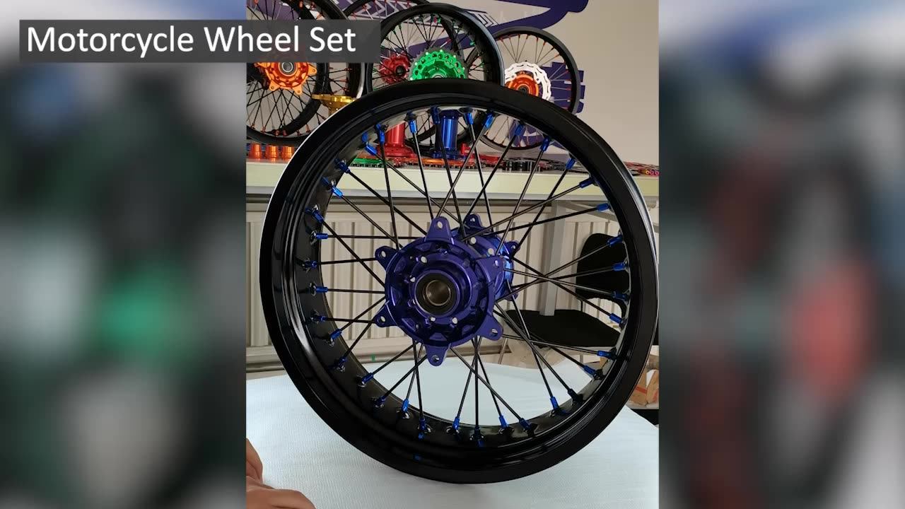 Supermoto Spoked Wheels Rims Set Fit Tm 2015-2020 En 125 Mx 250 Smr Ft ...