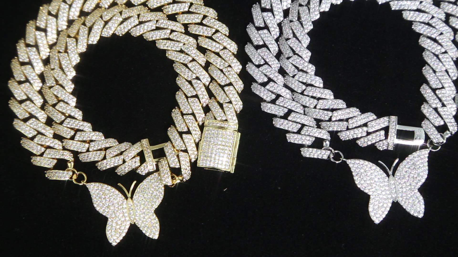 High Quality Hip Hop Bling Women Jewelry 12mm Miami Cuban Link Chain 5a ...