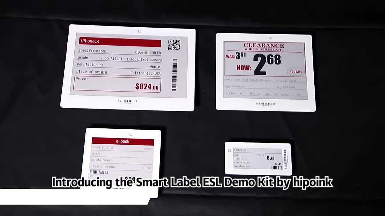 Retail Store Digital Price Tag Smart Electronic Label Shelf Esl System ...