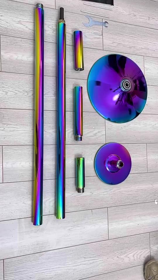 New Style Colorful 45mm Steel Tube Spinning And Static Portable Fitness ...